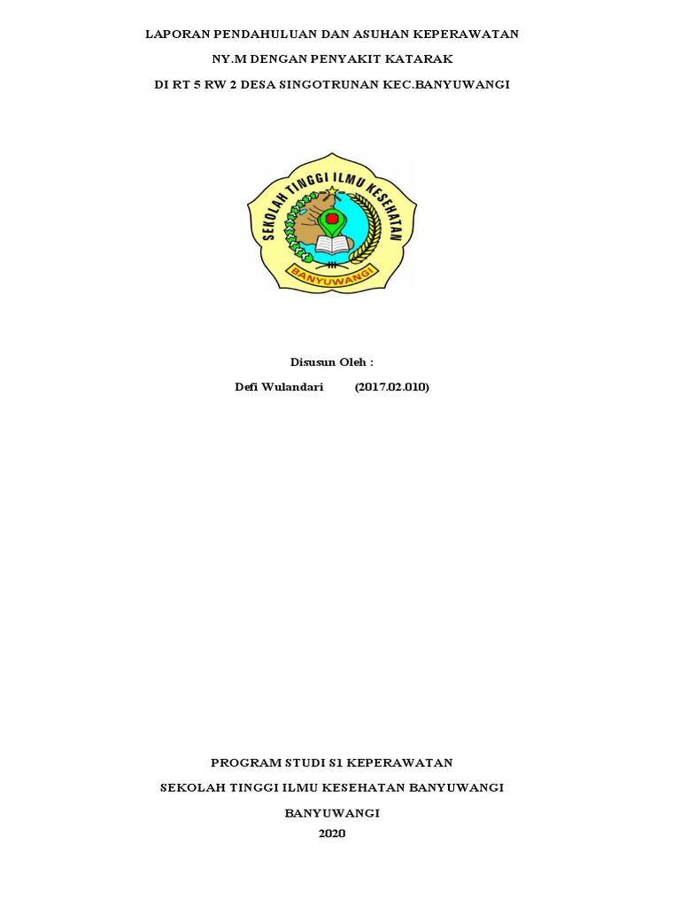 LP Dan Askep Gerontik Katarak | PDF | Pengembangan Diri | Kesehatan Holistik