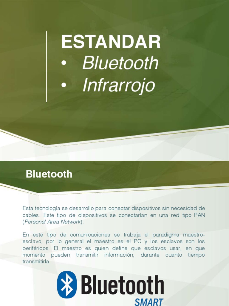 Historia y Protocolos de Bluetooth e Infrarrojo | PDF | Bluetooth ...