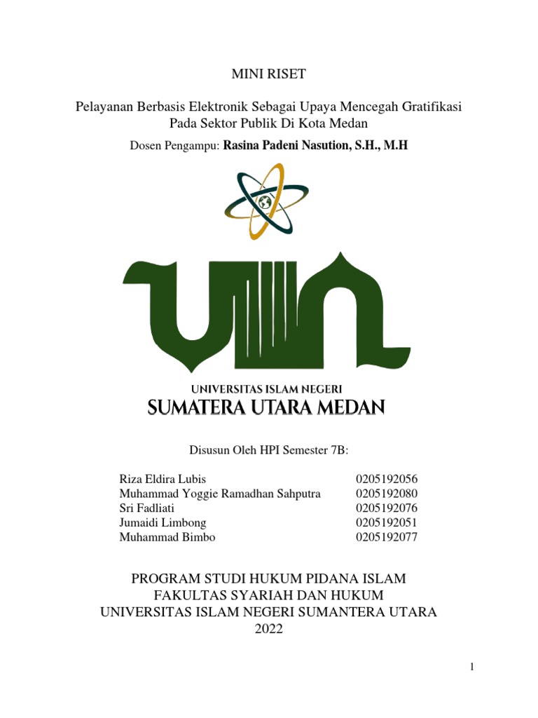 Cover Mini Riset | PDF