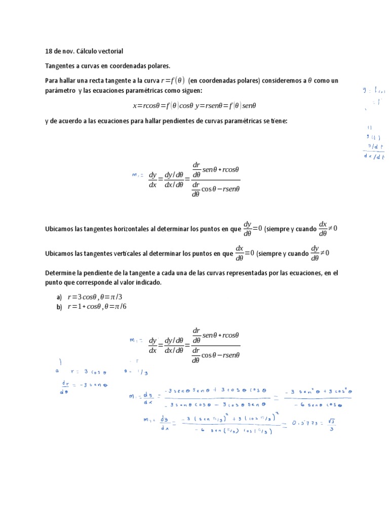 Sesión 7 Cálculo Vectorial | PDF | Tangente | Conceptos matemáticos