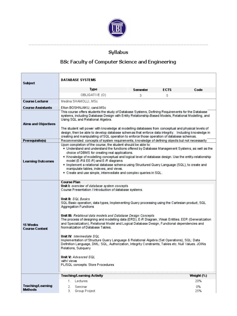 Database Systems for BSc Students | PDF | Databases | Sql