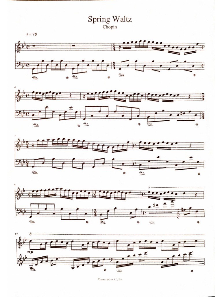 Spring Waltz, Chopin | PDF