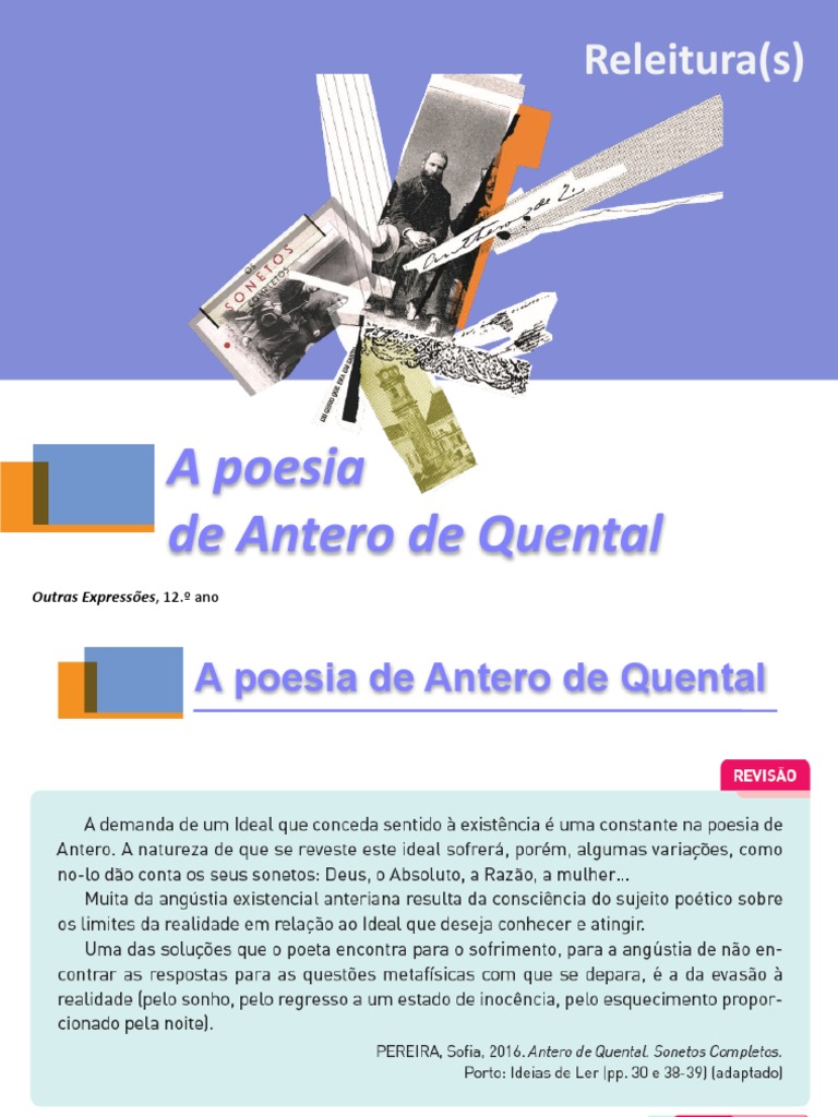 A Poesia de Antero de Quental | PDF