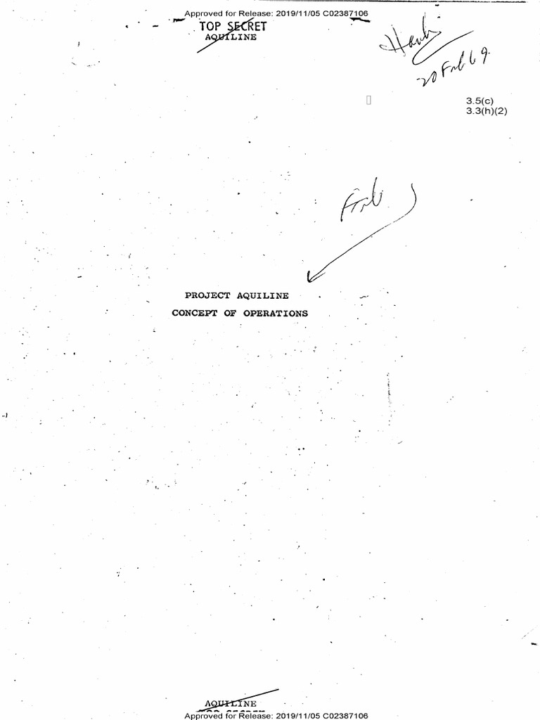 Project Aquiline Concept (15747045) | PDF