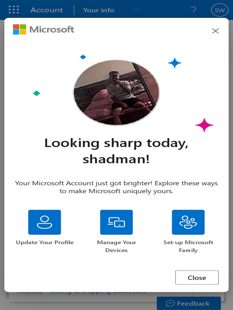 Microsoft user account