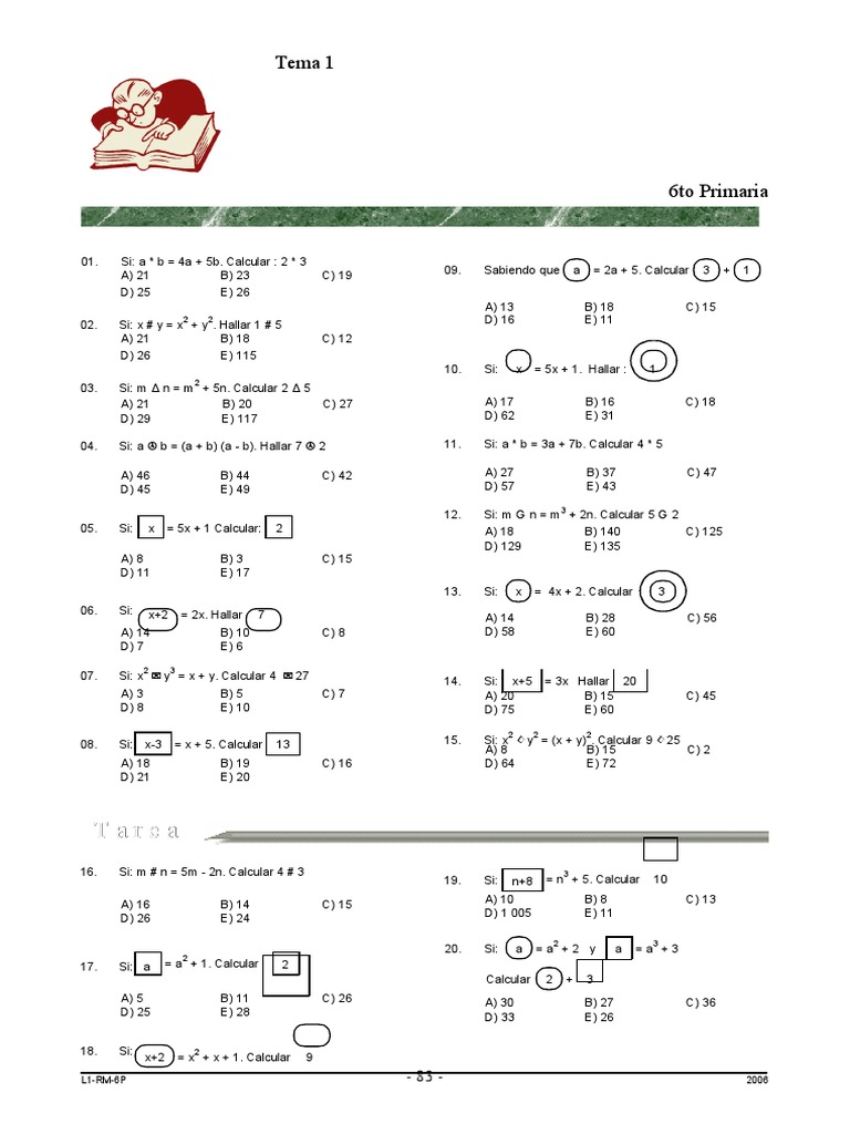 Raz. Matematico 1 | PDF | Sustracción | Matemáticas