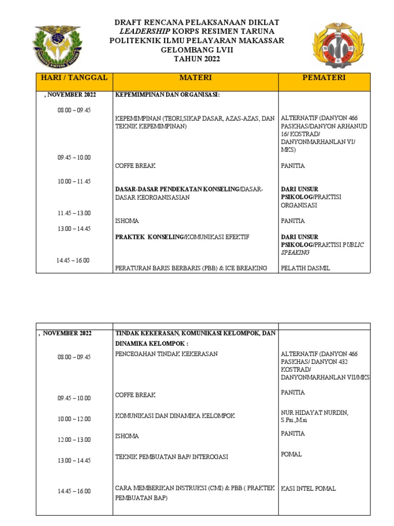 Manual Acara LDK 2022 | PDF