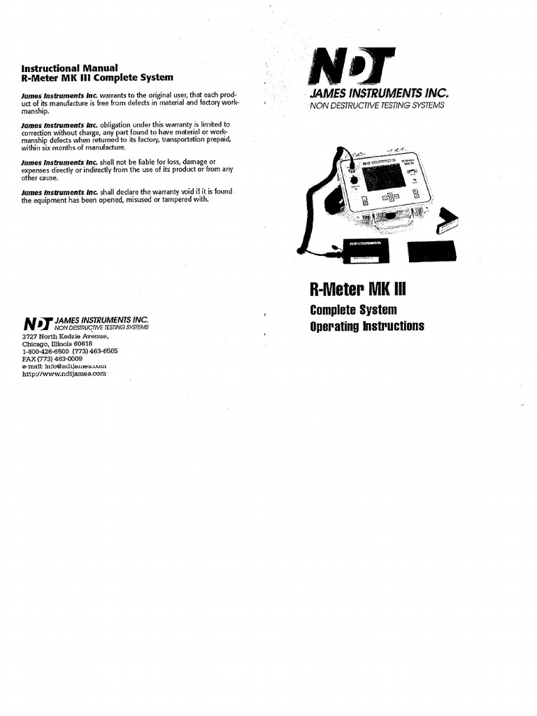 Manual R Meter MK III | PDF
