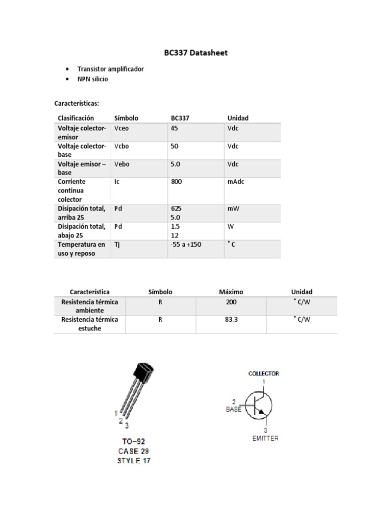 BC337 Datasheet | PDF