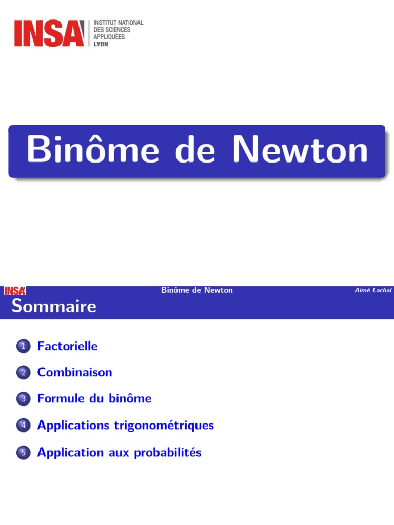 Formule de Pascal et Combinaisons | PDF | Combinatoire | Mathématiques