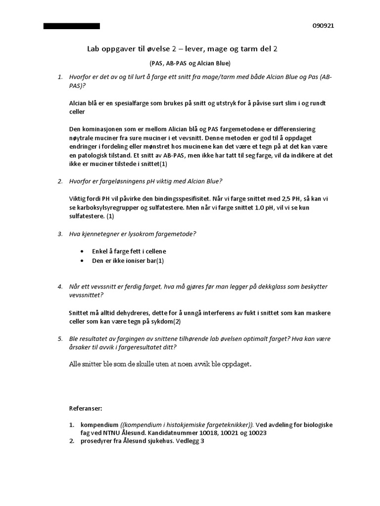 Lab Oppgaver Til Øvelse 2 | PDF