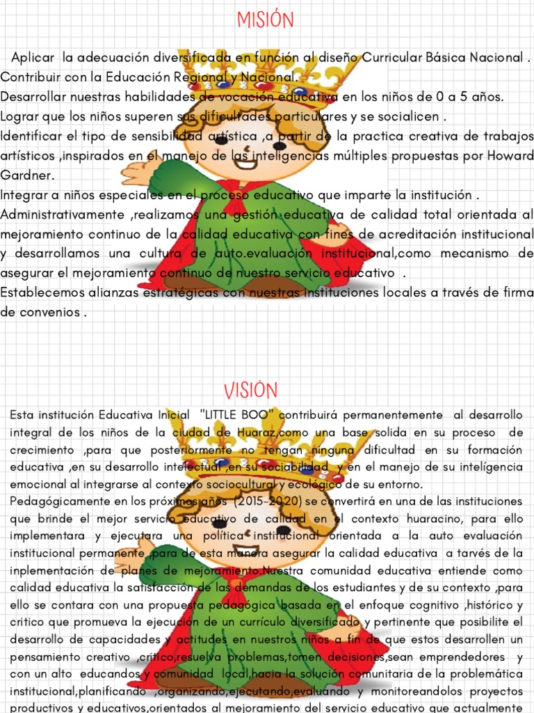 Misión Visión | PDF | Plan de estudios | Evaluación