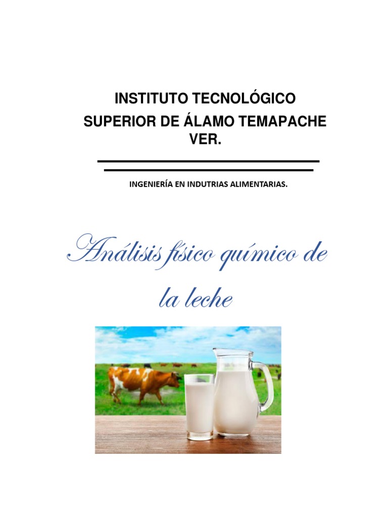 Análisis Físico Químico de La Leche | PDF | Leche | Nutrición