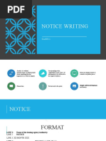 CBSE Notice Writing Format Guide | PDF