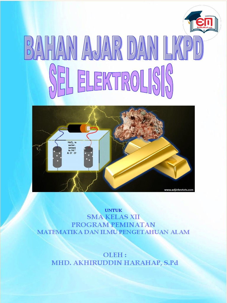 Modul Pembelajaran Sel Elektrolisis | PDF