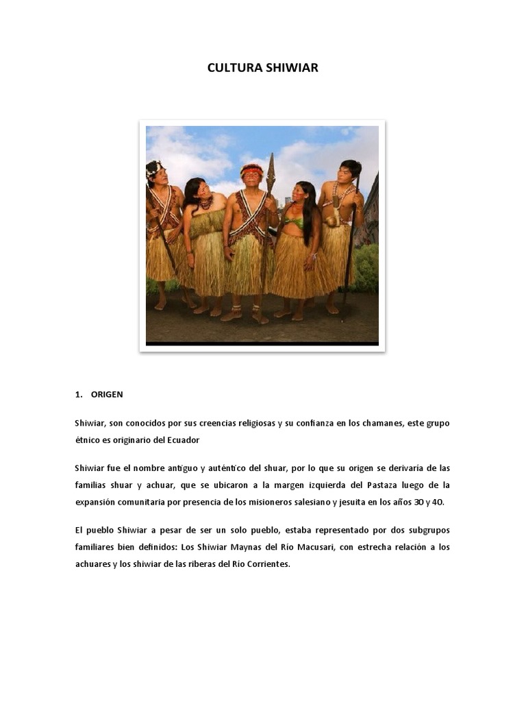Cultura Shiwiar | PDF | Ecuador | Chamanismo