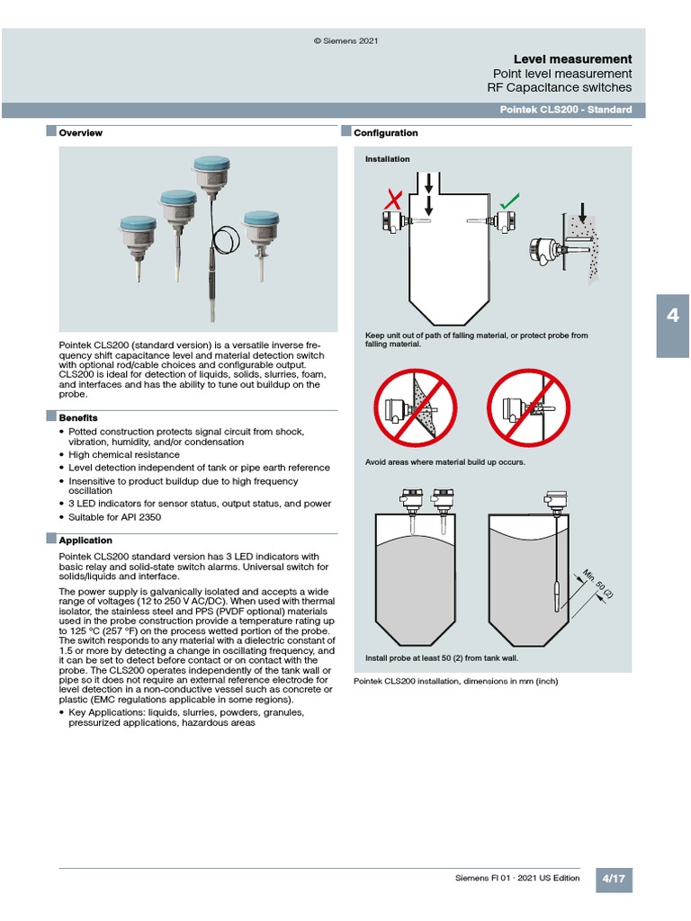 Siemens CLS 200 | PDF | Electromagnetism | Manufactured Goods
