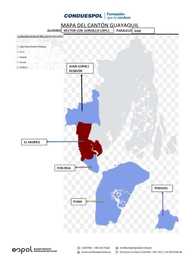 Plano Del Canton Guayaquil | PDF
