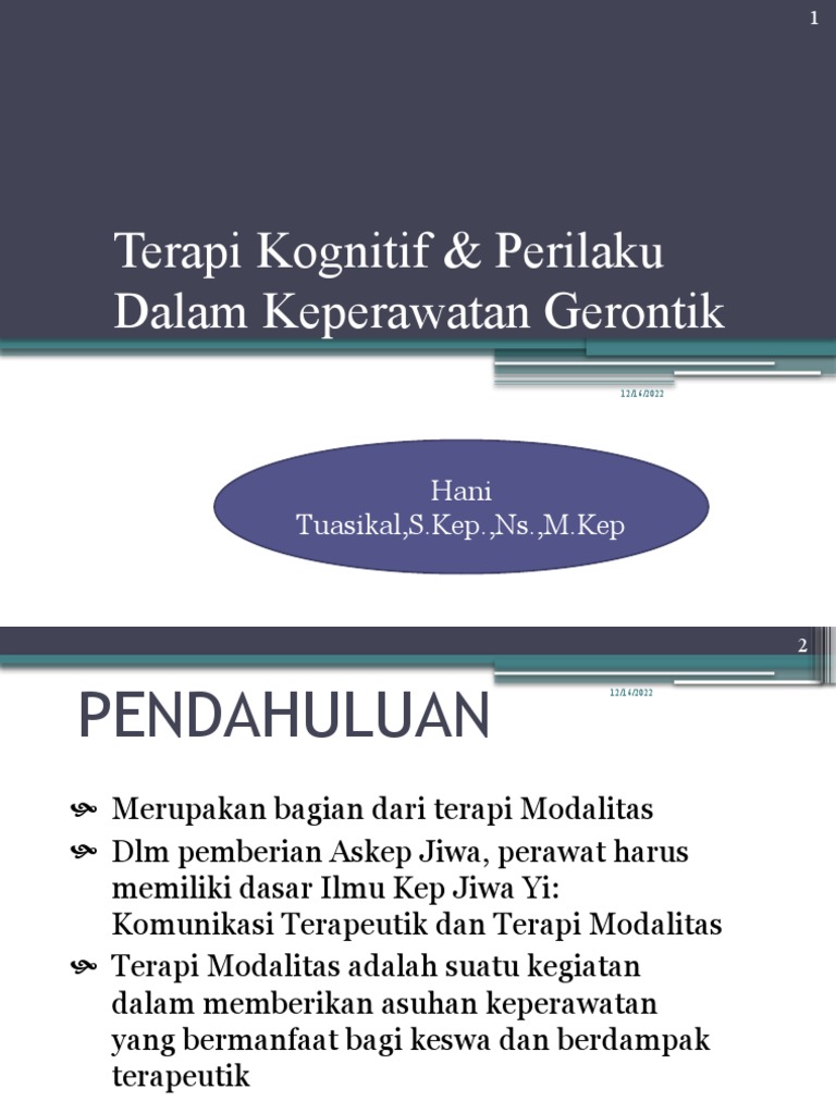 Terapi Kognitif Perilaku | PDF | Pengembangan Diri