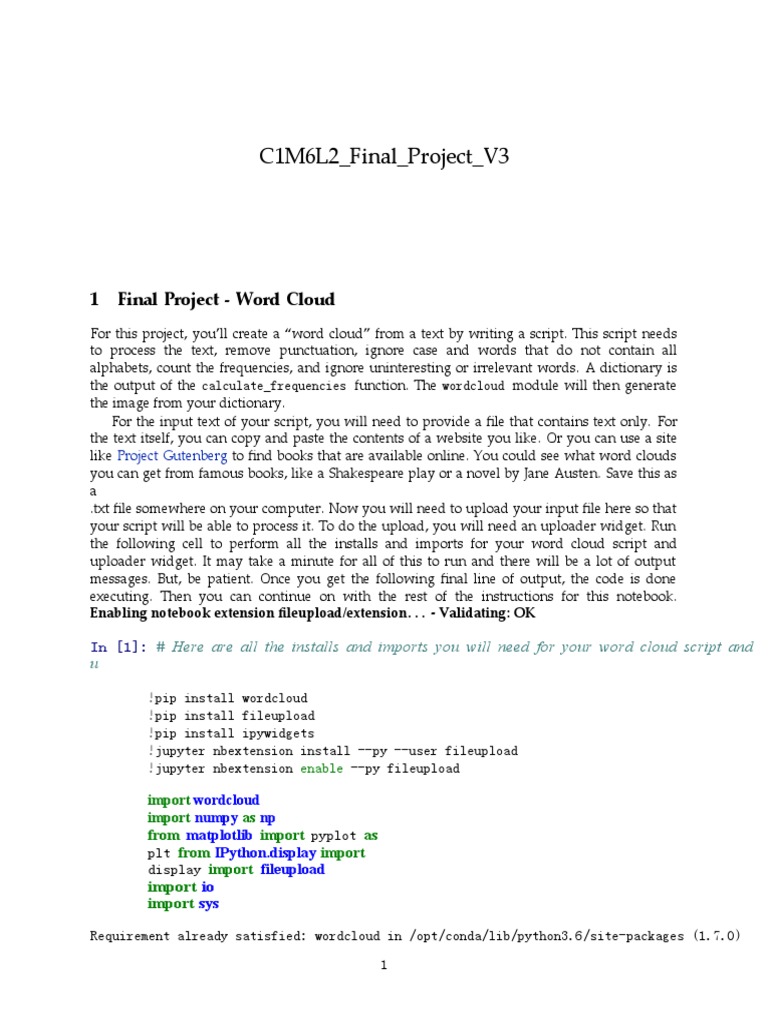 C1M6L2 Final Project V3 | PDF | Filename | Computer File