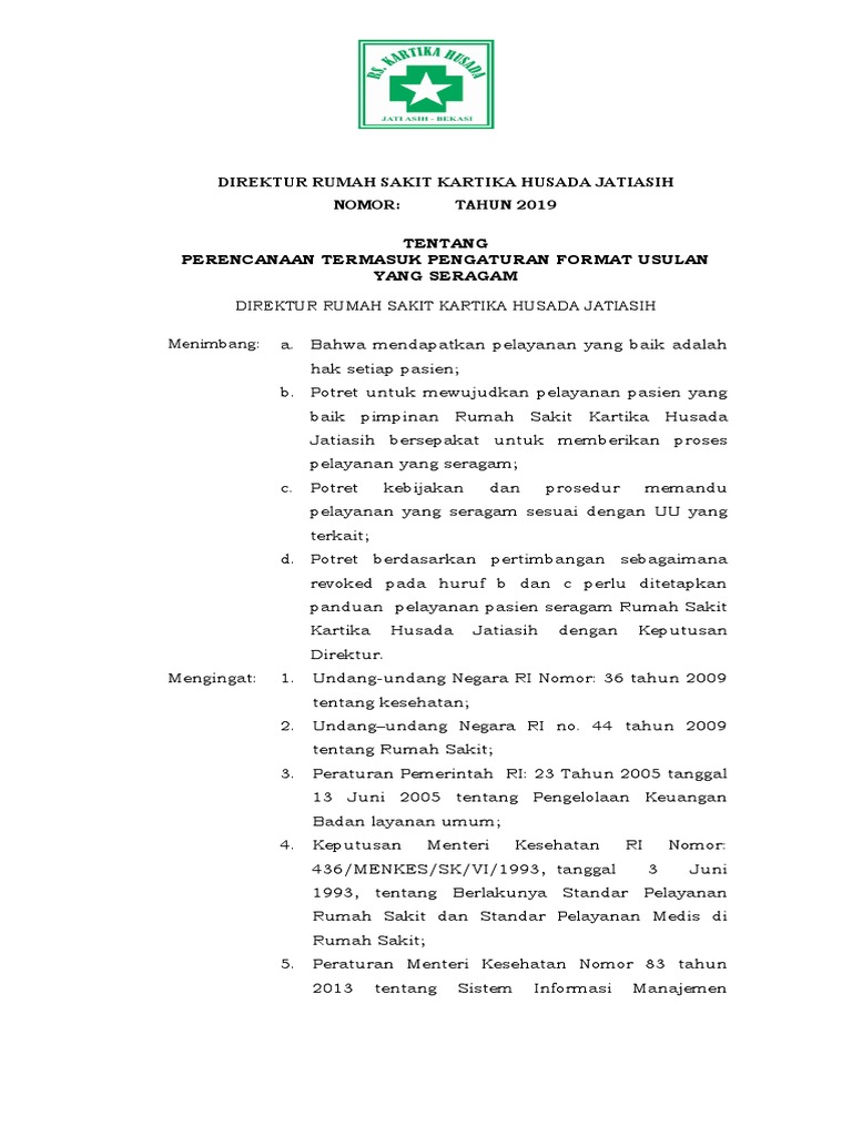 Perencanaan Termasuk Pengaturan Format Usulan Yang Seragam | PDF ...