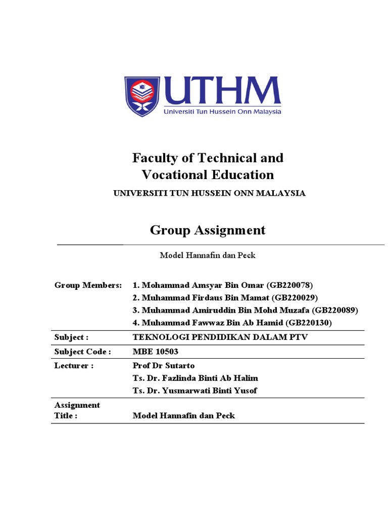 Hannafin Dan Peck Report | PDF