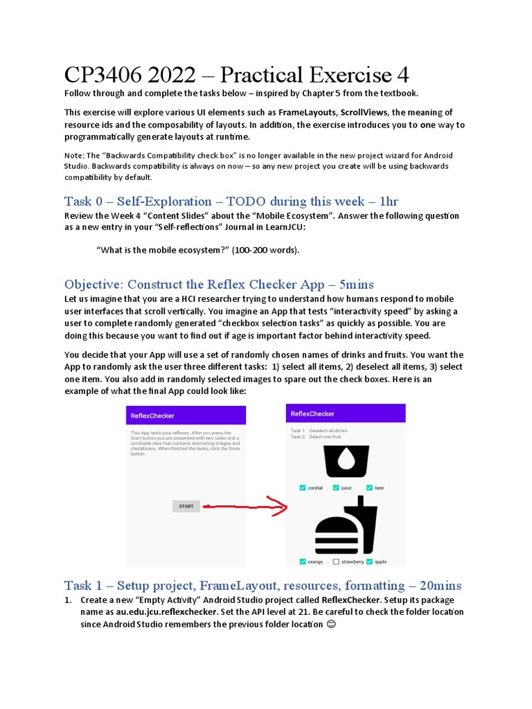 Prac 4 | PDF | Android (Operating System) | Mobile App