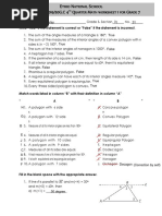Grade 7 Physics - Worksheet 1 (4th Quarter) | PDF | Sound | Liquids