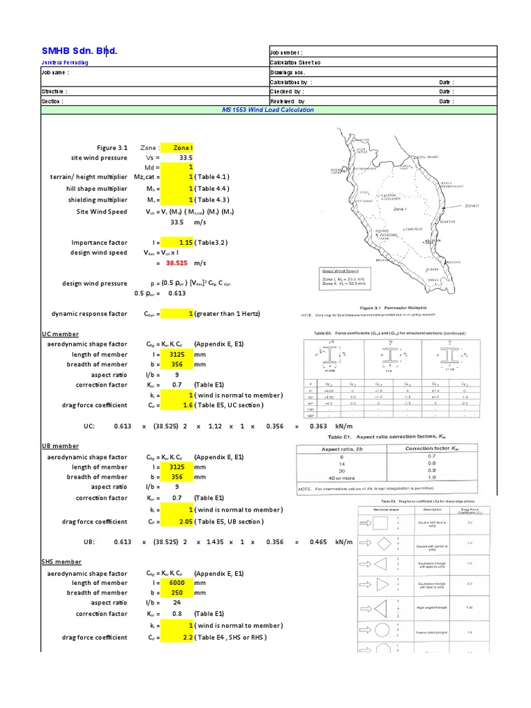 Wind Load Calculation | PDF | Gas Technologies | Aerospace Engineering