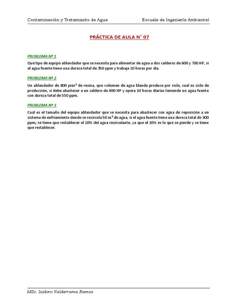 Practica de Aula No 7 | PDF