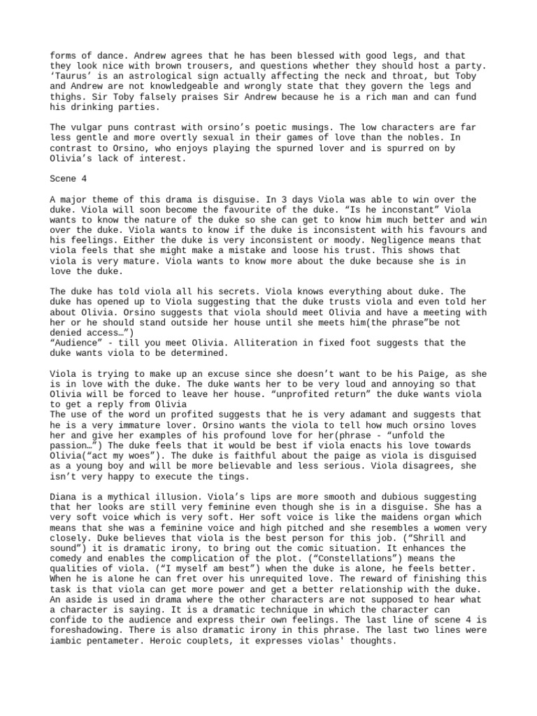 Shakespeare Act 3 Scene 4 | PDF