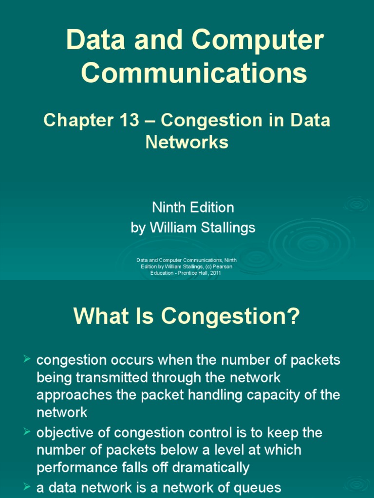 13-CongestioninDataNetworks REAL | PDF | Network Congestion | Computer ...