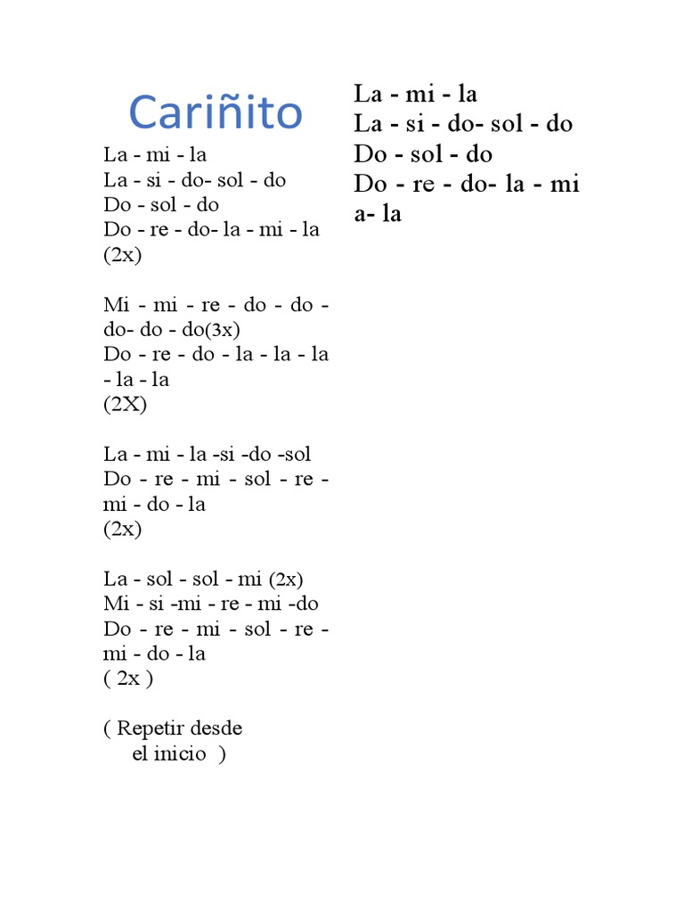 Cariñito | PDF
