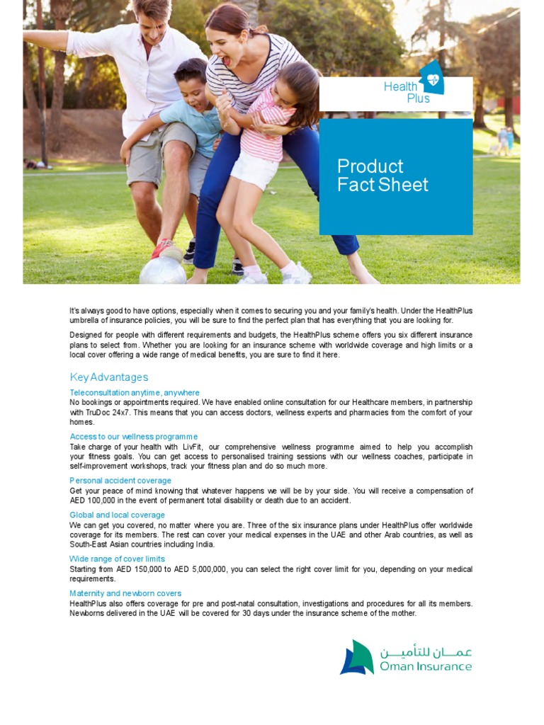 HealthPlus-Individual Factsheet2021 | PDF | Insurance | United Arab ...