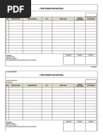 Form Contoh Pengajuan Material Project | PDF