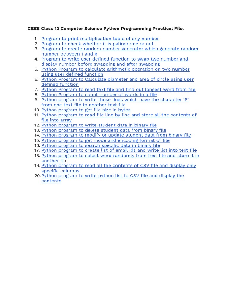 Practical File | PDF