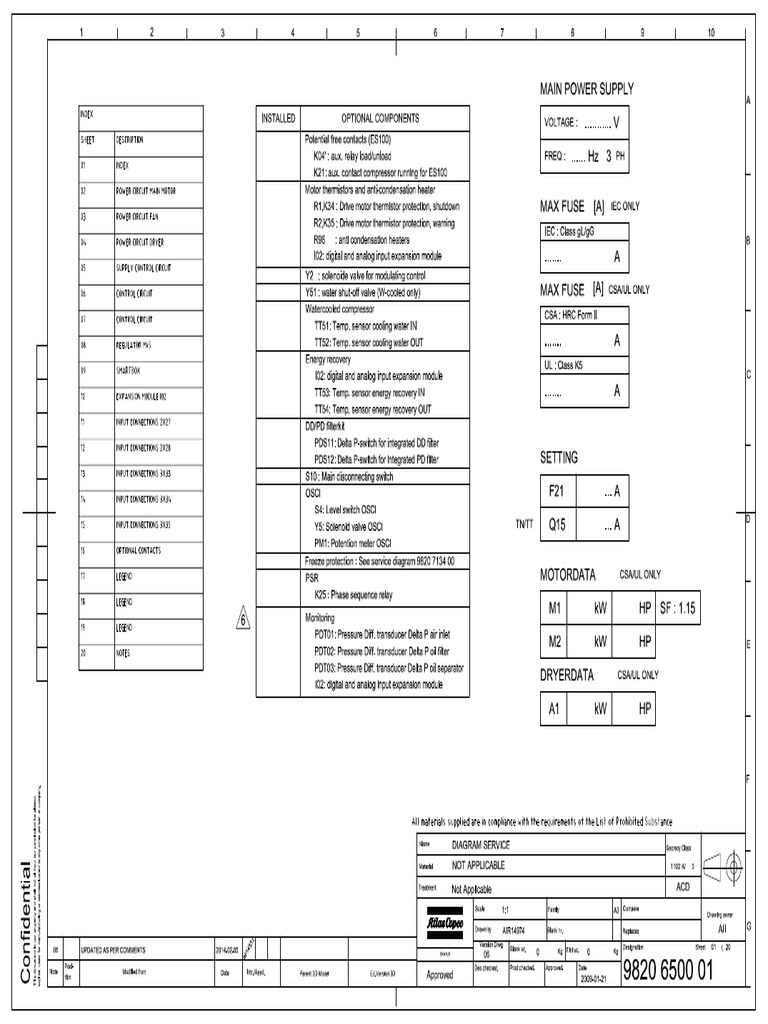 Service Diagram GA55-90 - 9820650001-01 - Ed06 | PDF
