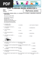 Kelas 1 Bahasa Jawa Kurikulum Merdeka | PDF