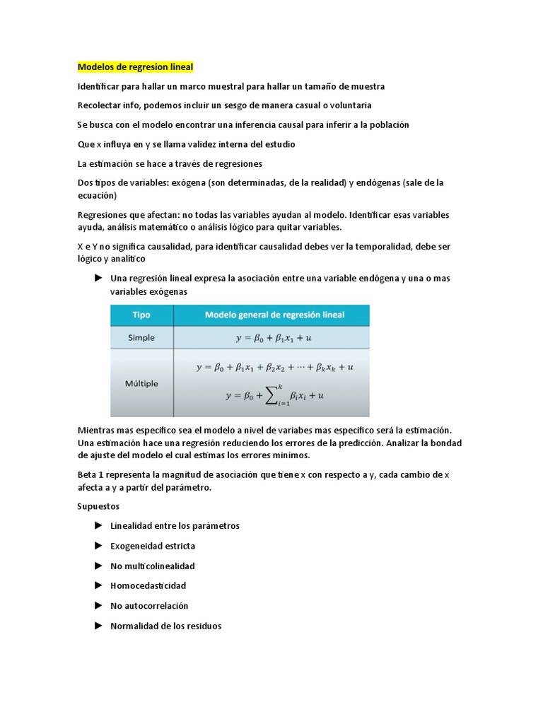 econometria 3 parcial | PDF | Mínimos cuadrados ordinarios | Multicolinealidad