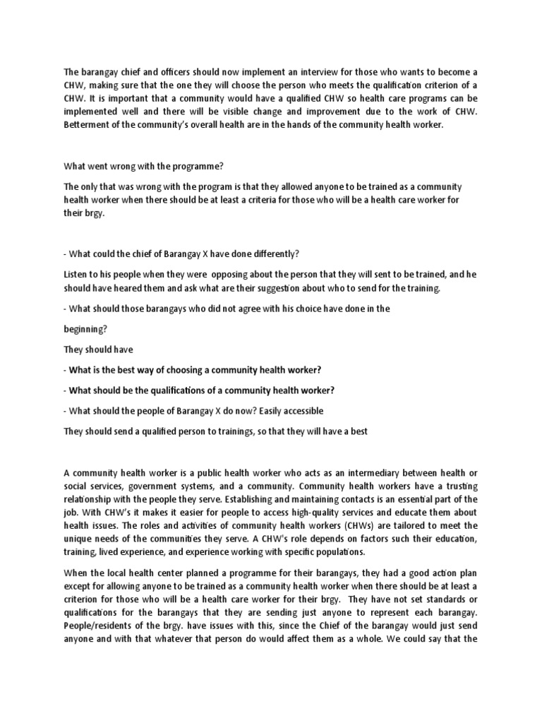 Case Study 1 CHN | PDF | Health Care | Health Sciences