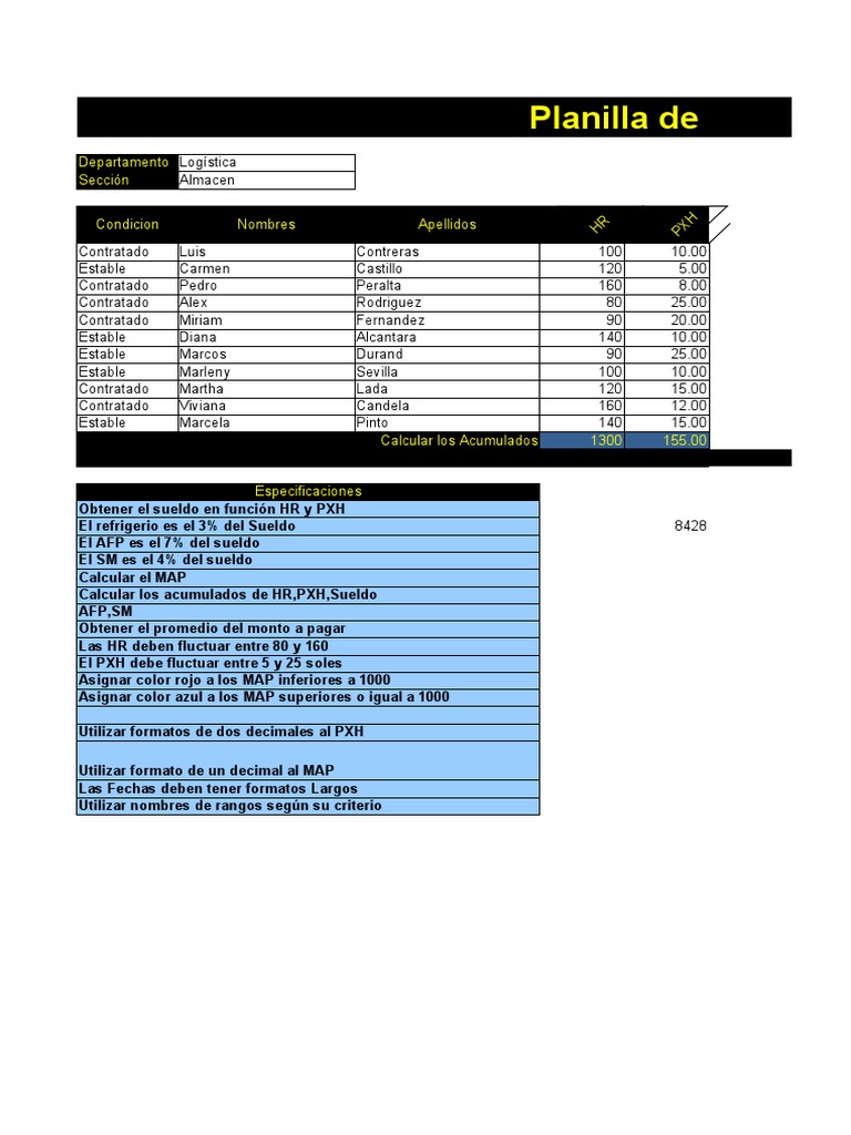 Senati - Examen Final Excel Basico | PDF