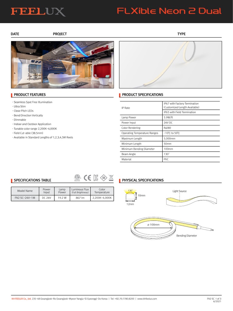 FLXible Neon2 Dual SpacSheet | PDF | Electromagnetic Spectrum ...