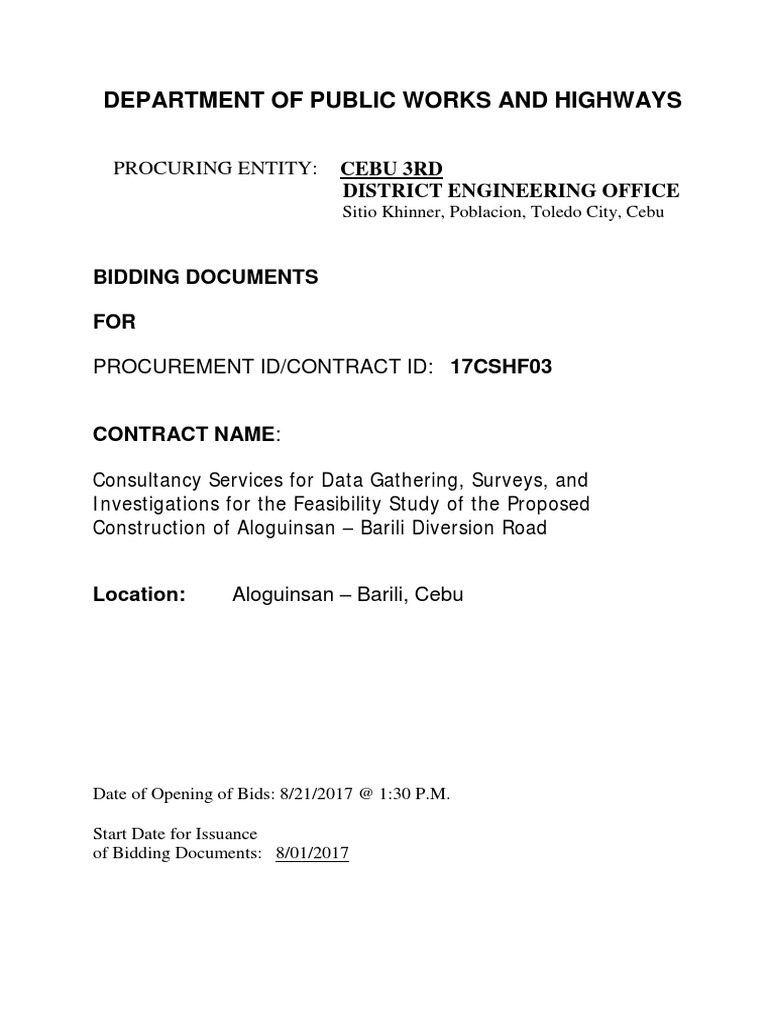 Bidding Document | PDF | Joint Venture | Engineering Design Process