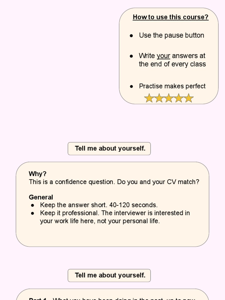 Job Interview Course | PDF | Vocabulary | Supermarket