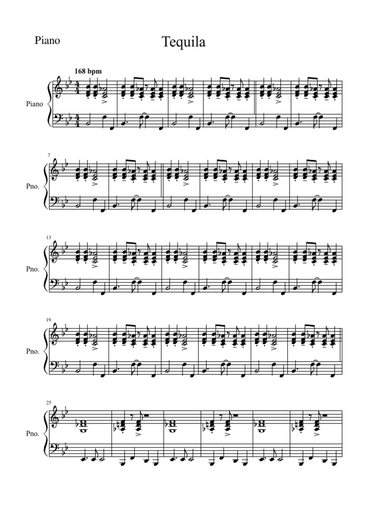Tequila Piano | PDF