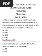 GTLE Past Questions for Teachers | PDF | Learning | Educational Assessment