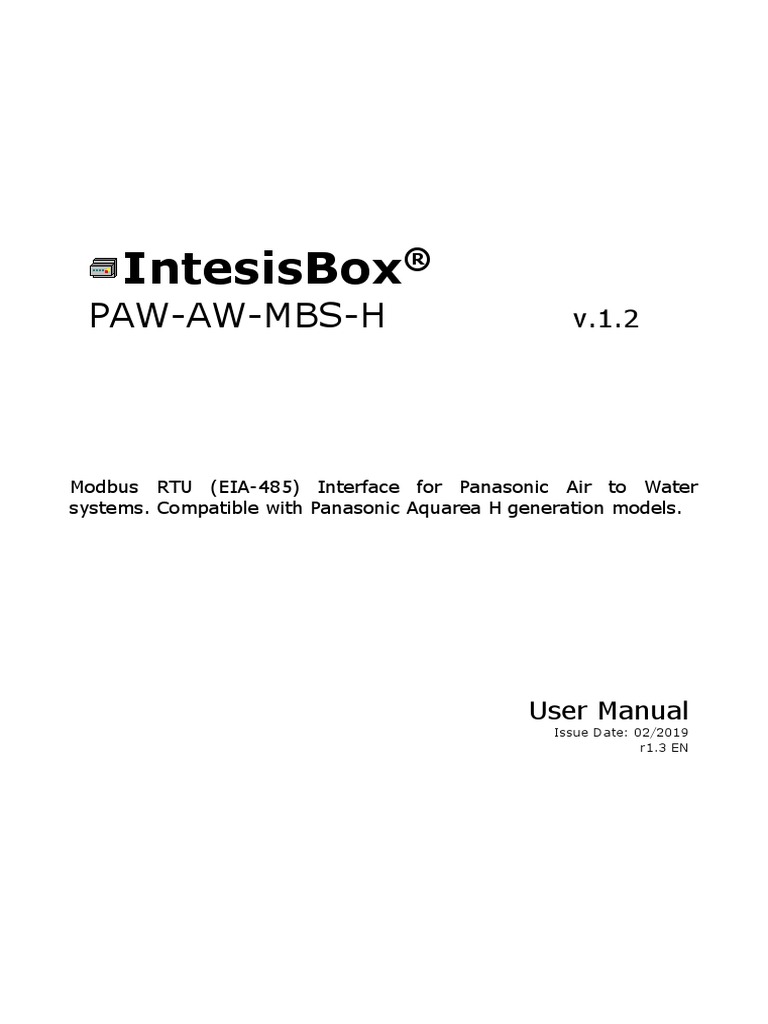 Manual PAW-AW-MBS-H User Manual v1.2 r1.3 en | PDF | Electrical ...