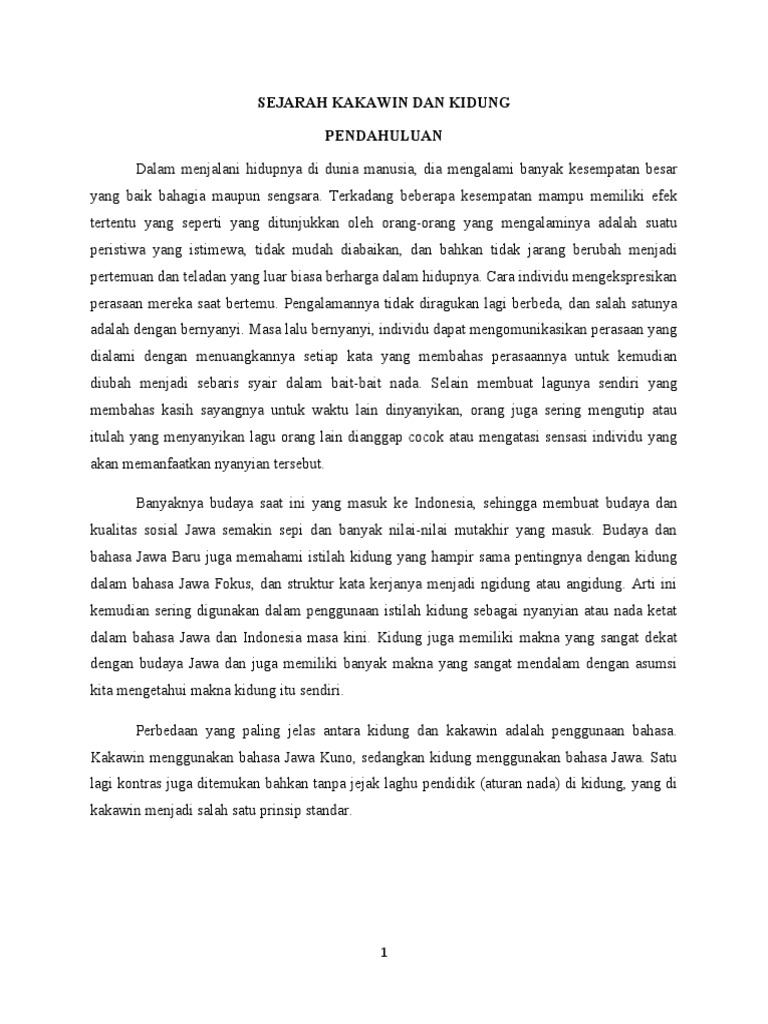 Sejarah Kakawin Dan Kidung | PDF