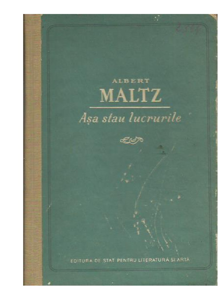 Așa Stau Lucrurile | PDF