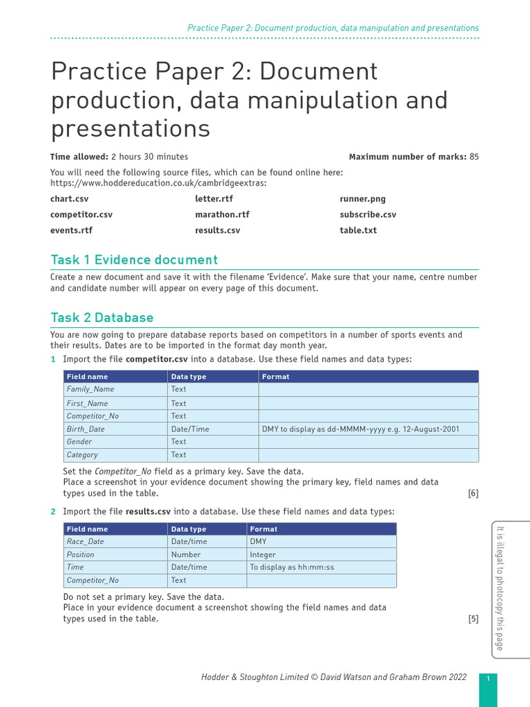 ICT SRG Paper-2 | PDF | Comma Separated Values | Document